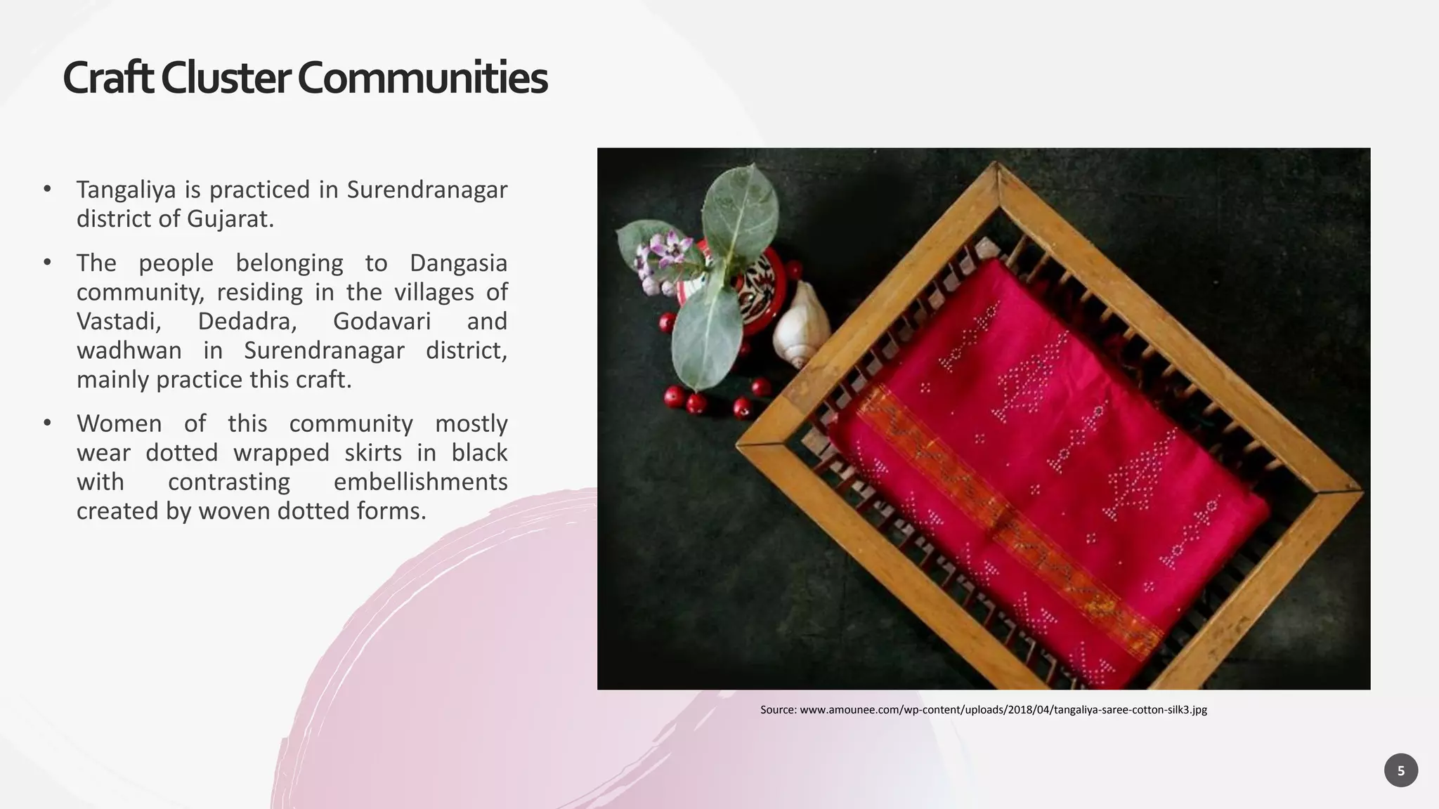 Tangaliya Craft cluster documentation | PPTX | Needlework | Arts and Crafts