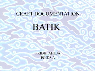 BATIK | PPTX