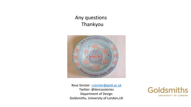 Rose Sinclair Craft Economies Presentation | PPT