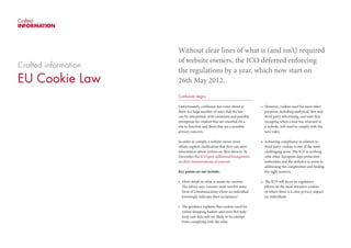 EU cookie law - What you need to know | PPT