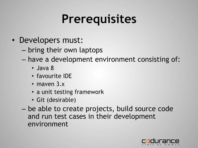 Codurance Courses: Crafted Design | PPT