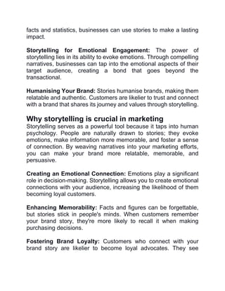 Crafting a Compelling Business Story - The Art of Narrative in ...