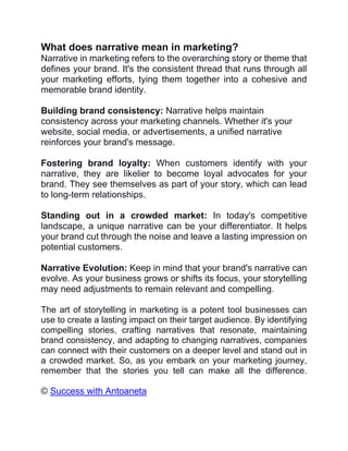 Crafting a Compelling Business Story - The Art of Narrative in ...