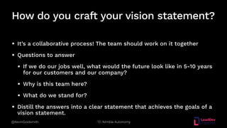 Crafting a Mission and Vision For Your Team | PDF