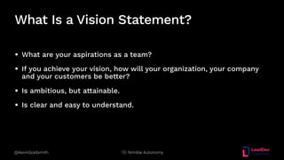 Crafting a Mission and Vision For Your Team | PDF