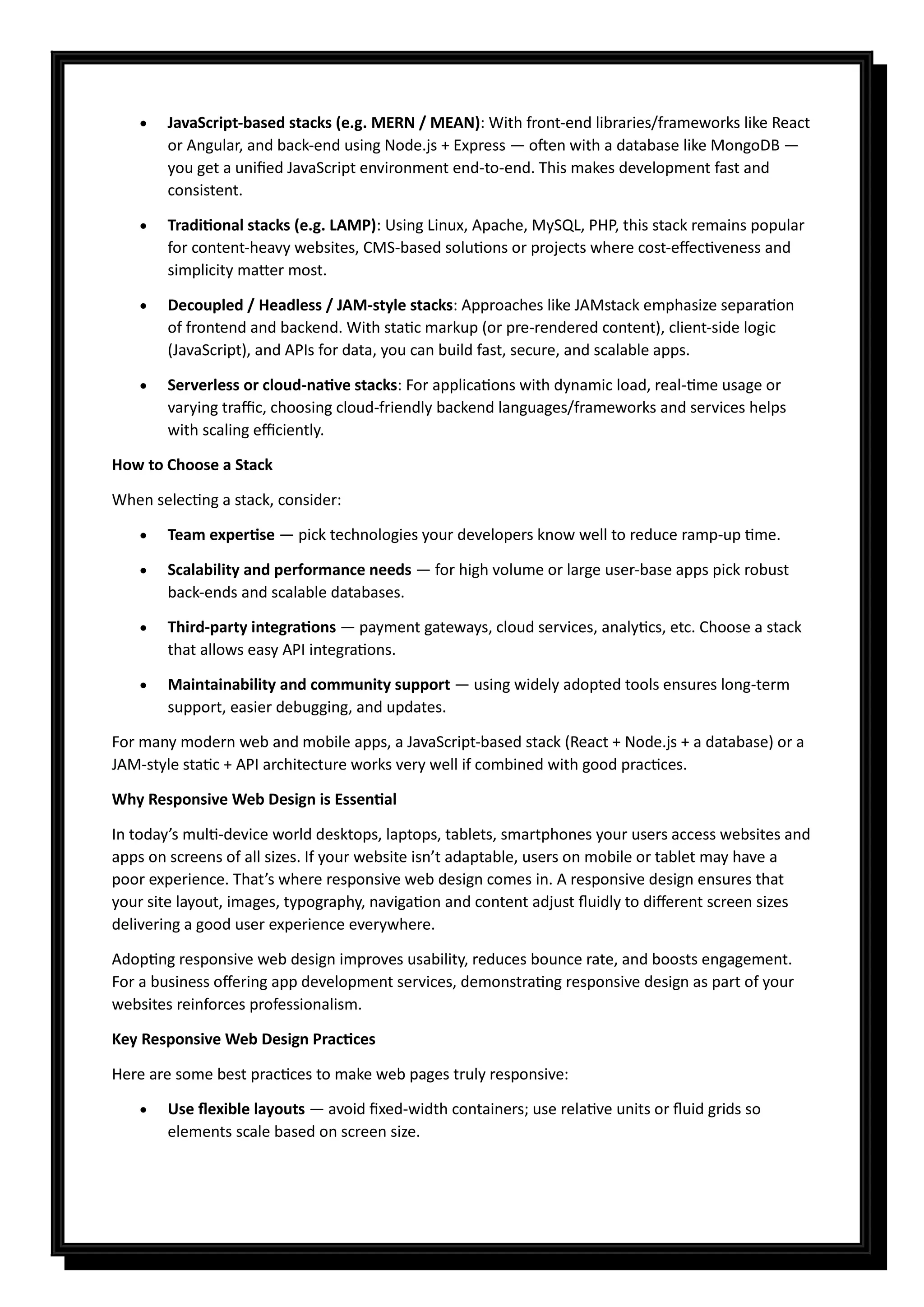 Crafting a Modern Digital Experience Choosing the Right App Development ...