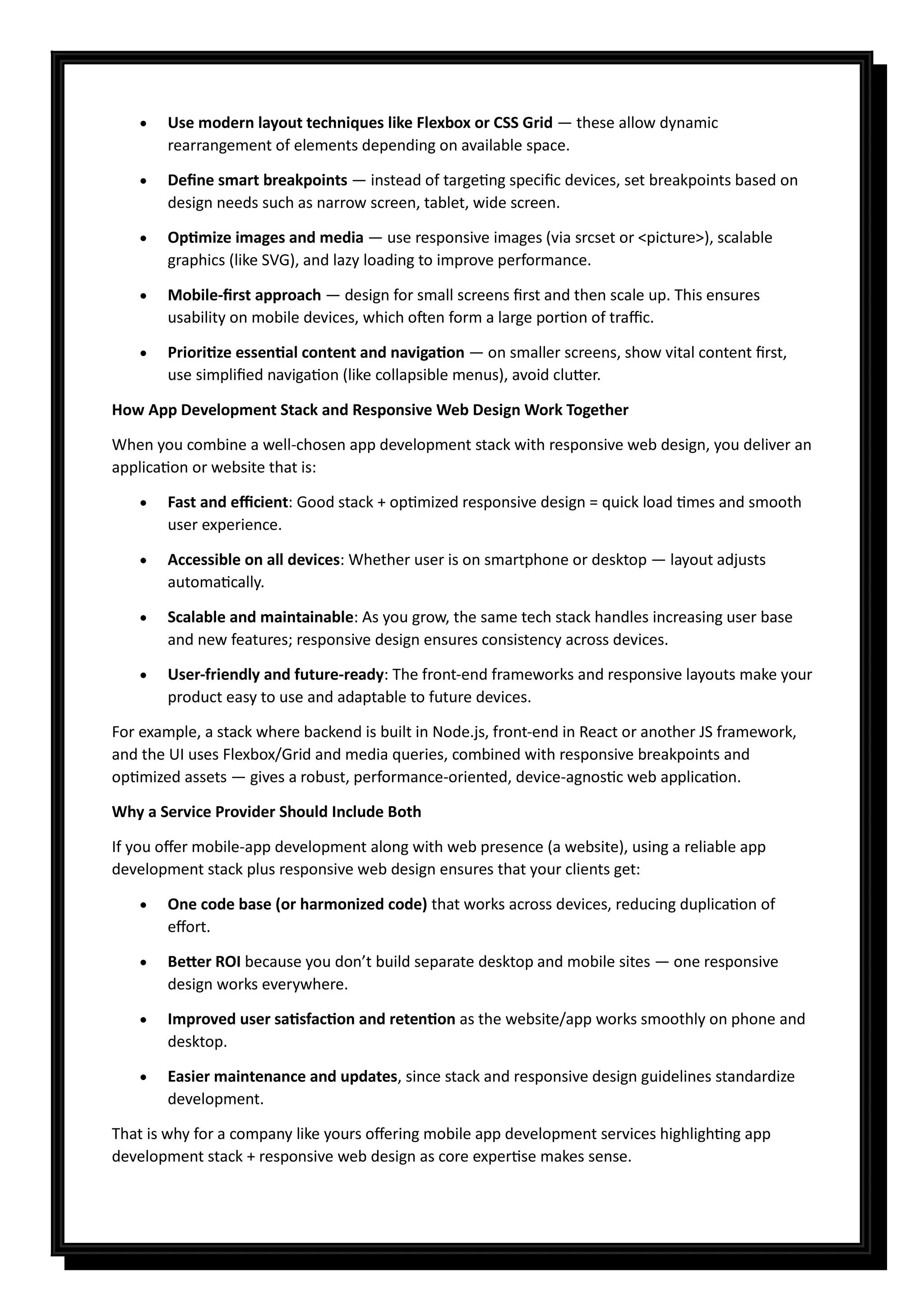 Crafting a Modern Digital Experience Choosing the Right App Development Stack and Embracing ...
