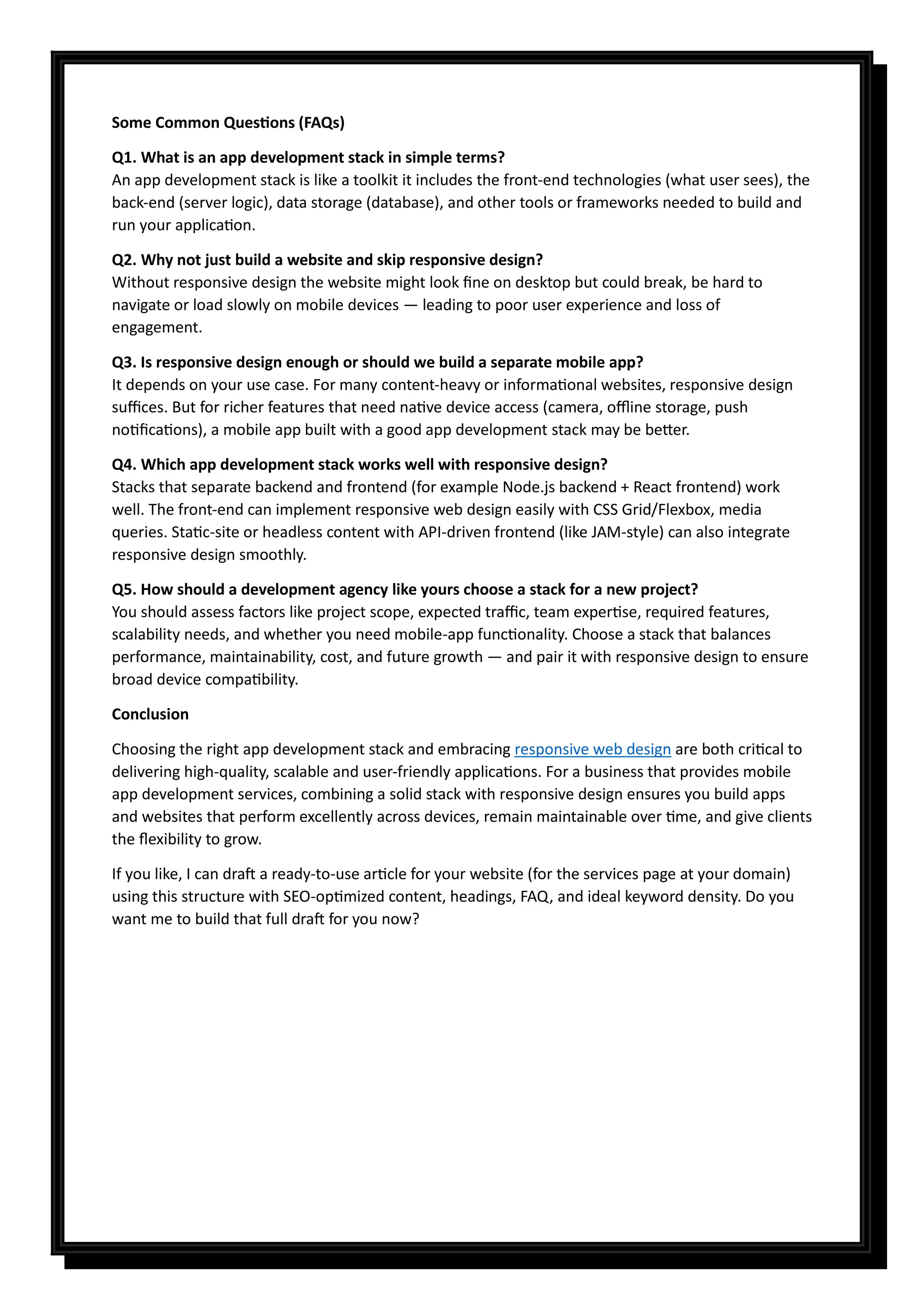 Crafting a Modern Digital Experience Choosing the Right App Development Stack and Embracing ...