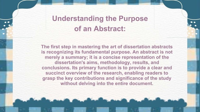 Crafting an Effective Dissertation Abstract A Step-by-Step Guide | PPT ...