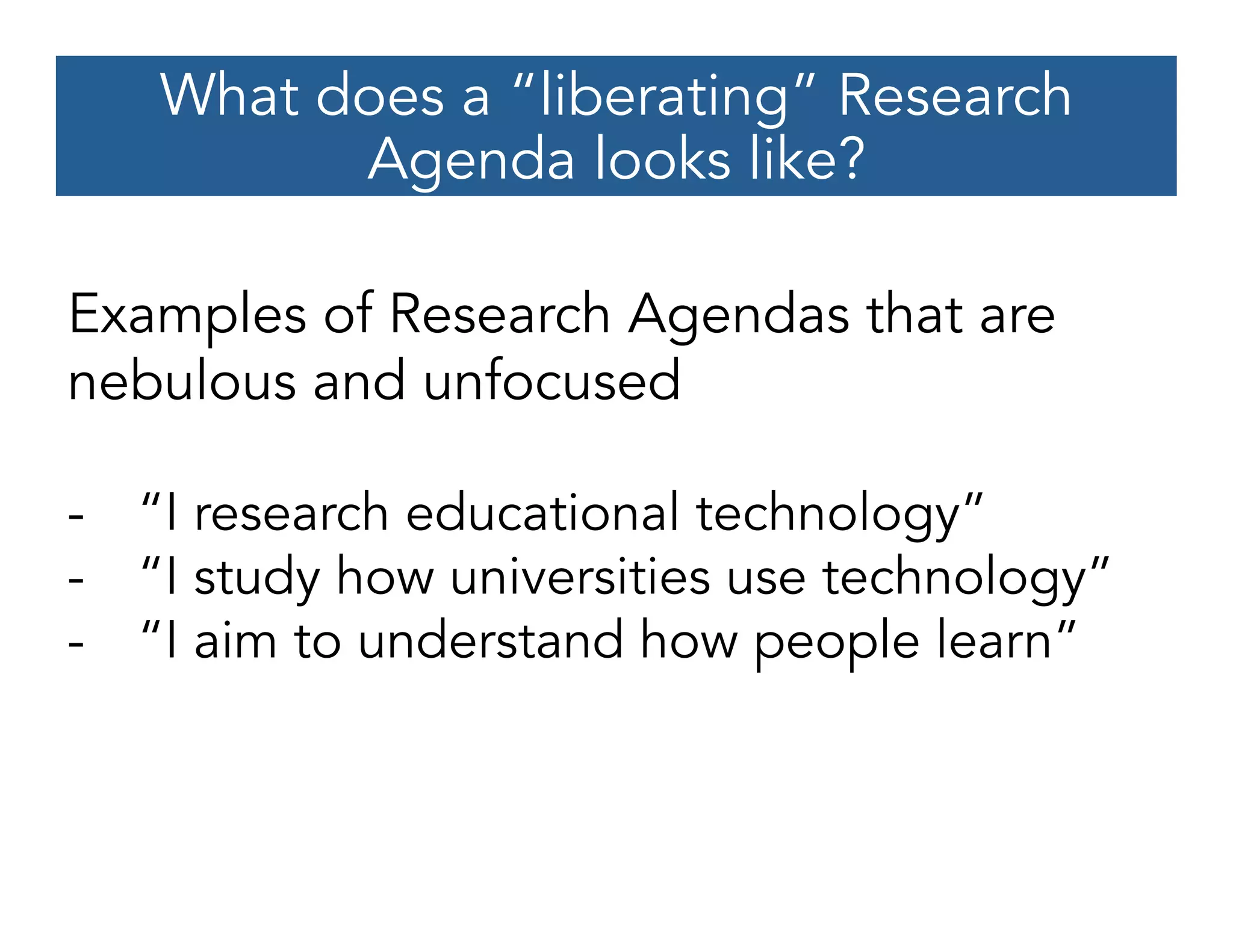 Crafting a research agenda | PDF