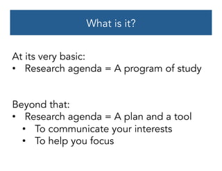 Crafting a research agenda | PDF