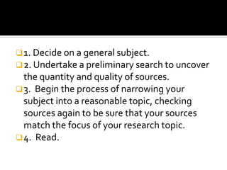 Crafting a research paper | PPTX | Screenwriting | Content Production