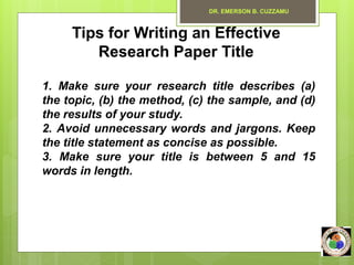 CRAFTING A RESEARCH TITLE.pptx