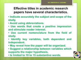 CRAFTING A RESEARCH TITLE.pptx