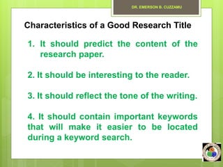 CRAFTING A RESEARCH TITLE.pptx
