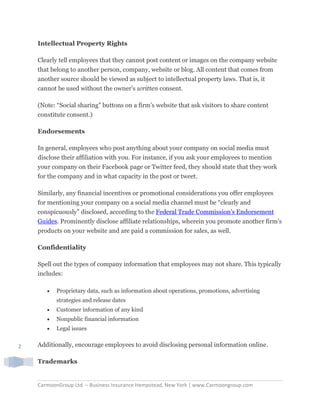 Crafting a social media policy for your business tips from the experts ...