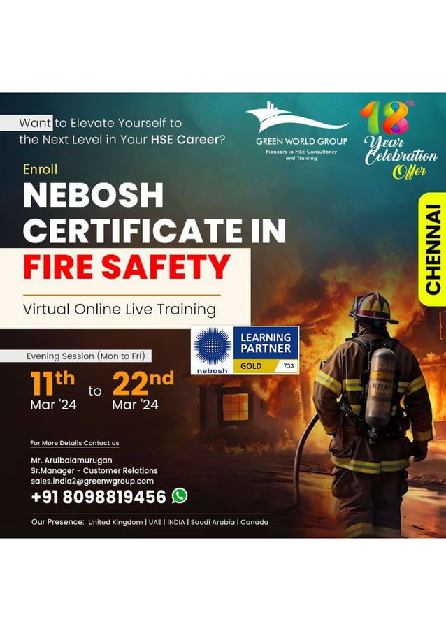 Crafting a structured study Plan - Nebosh in Fire Safety in Chennai.pdf ...