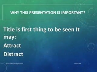 Crafting a title for a research paper | PPTX