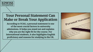 Crafting a Winning Personal Statement for UK Universities. | PPT