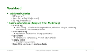 Crafting bigdatabenchmarks | PPT