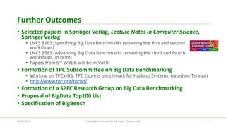 Crafting bigdatabenchmarks | PPT