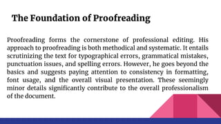 Michlin Delivrance's Approach to Professional Proofreading | PPT