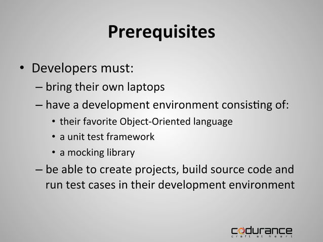 Codurance Courses Crafting Code | PPT