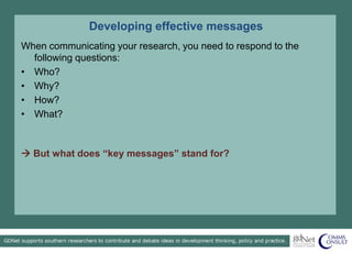 Crafting effective messages | PPT