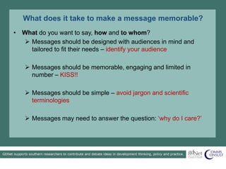 Crafting effective messages | PPT