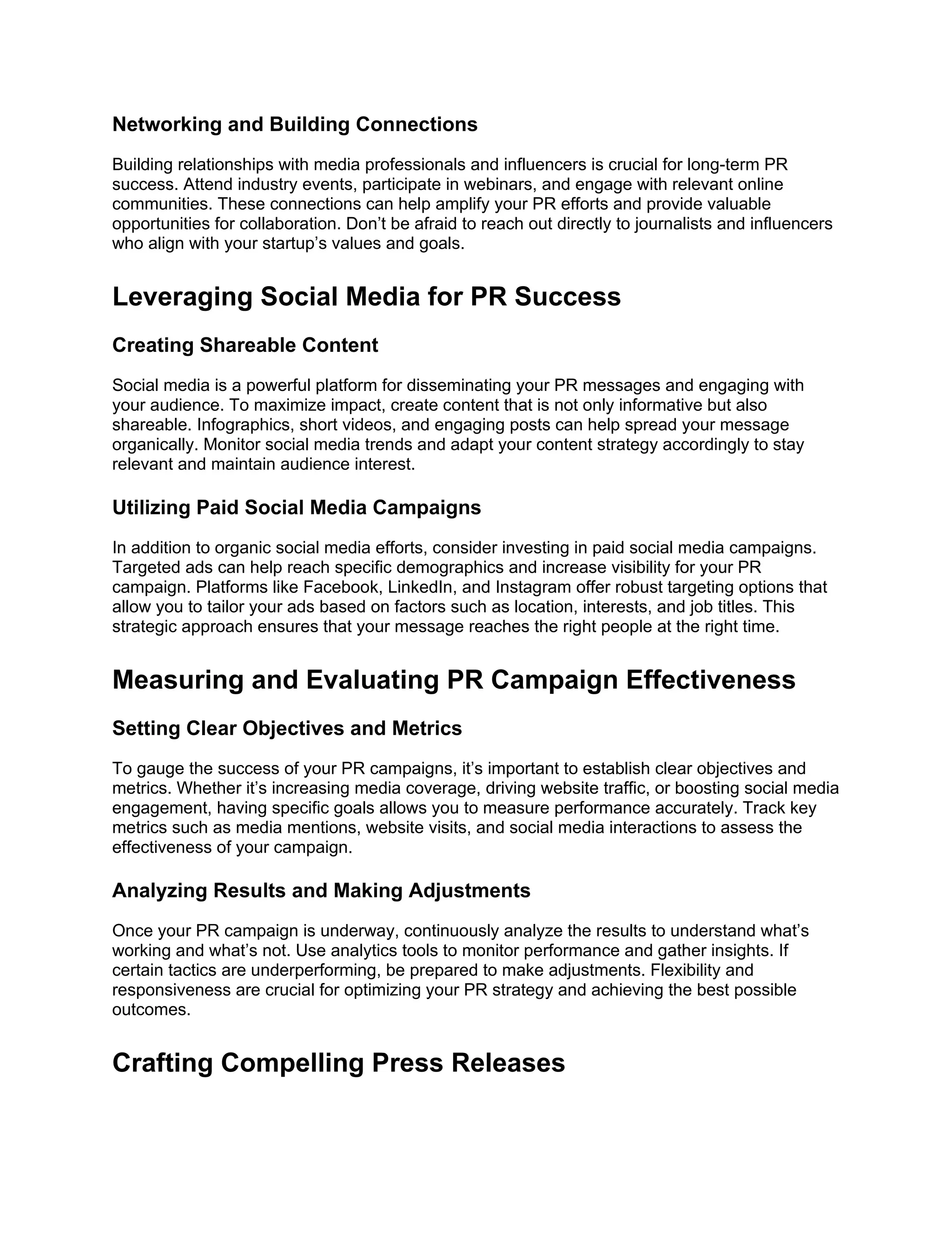 Crafting Effective PR Campaigns for Startups with Impact Authority.docx ...