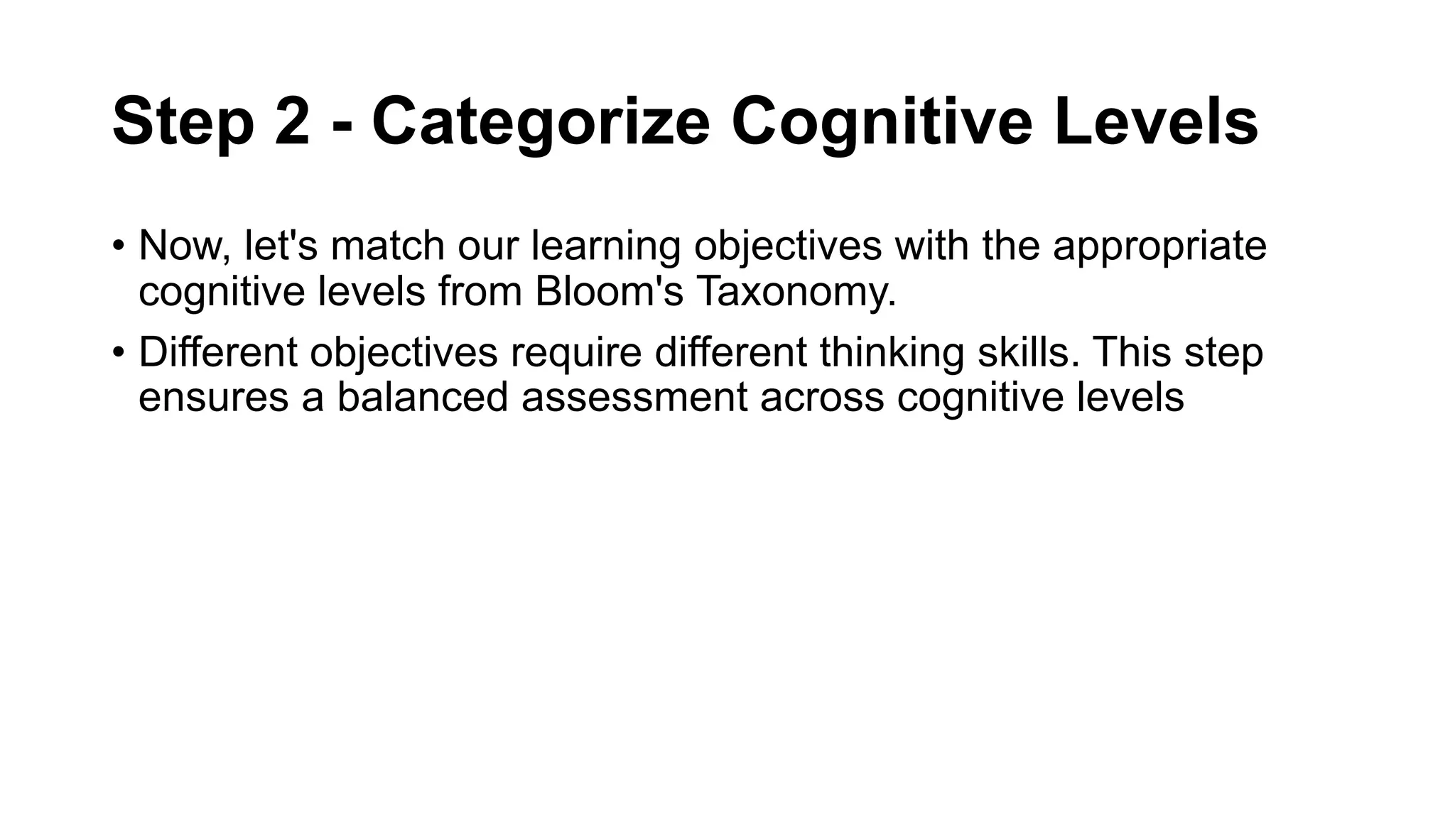 Crafting Effective Tables Of Specifications Tos Pptx