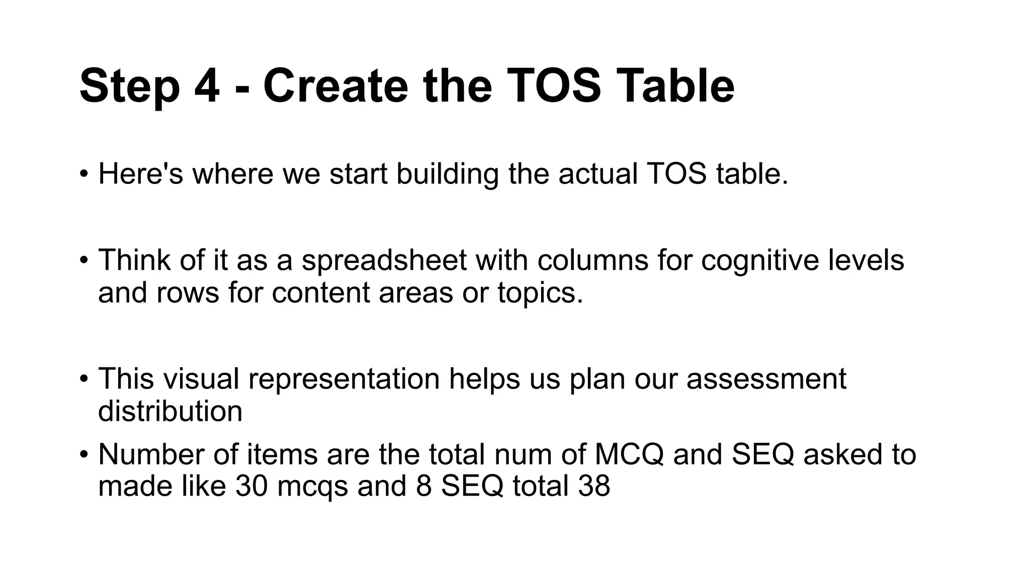 Crafting Effective Tables of Specifications (TOS).pptx