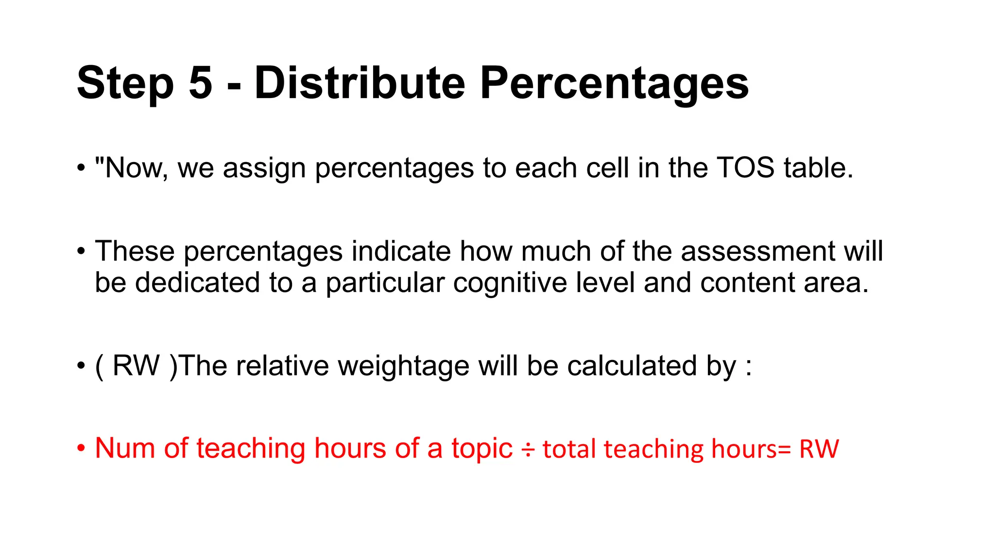 Crafting Effective Tables Of Specifications Tos Pptx