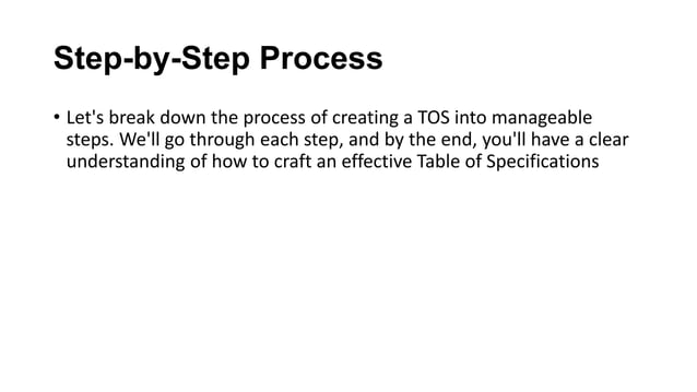 Crafting Effective Tables of Specifications (TOS).pptx