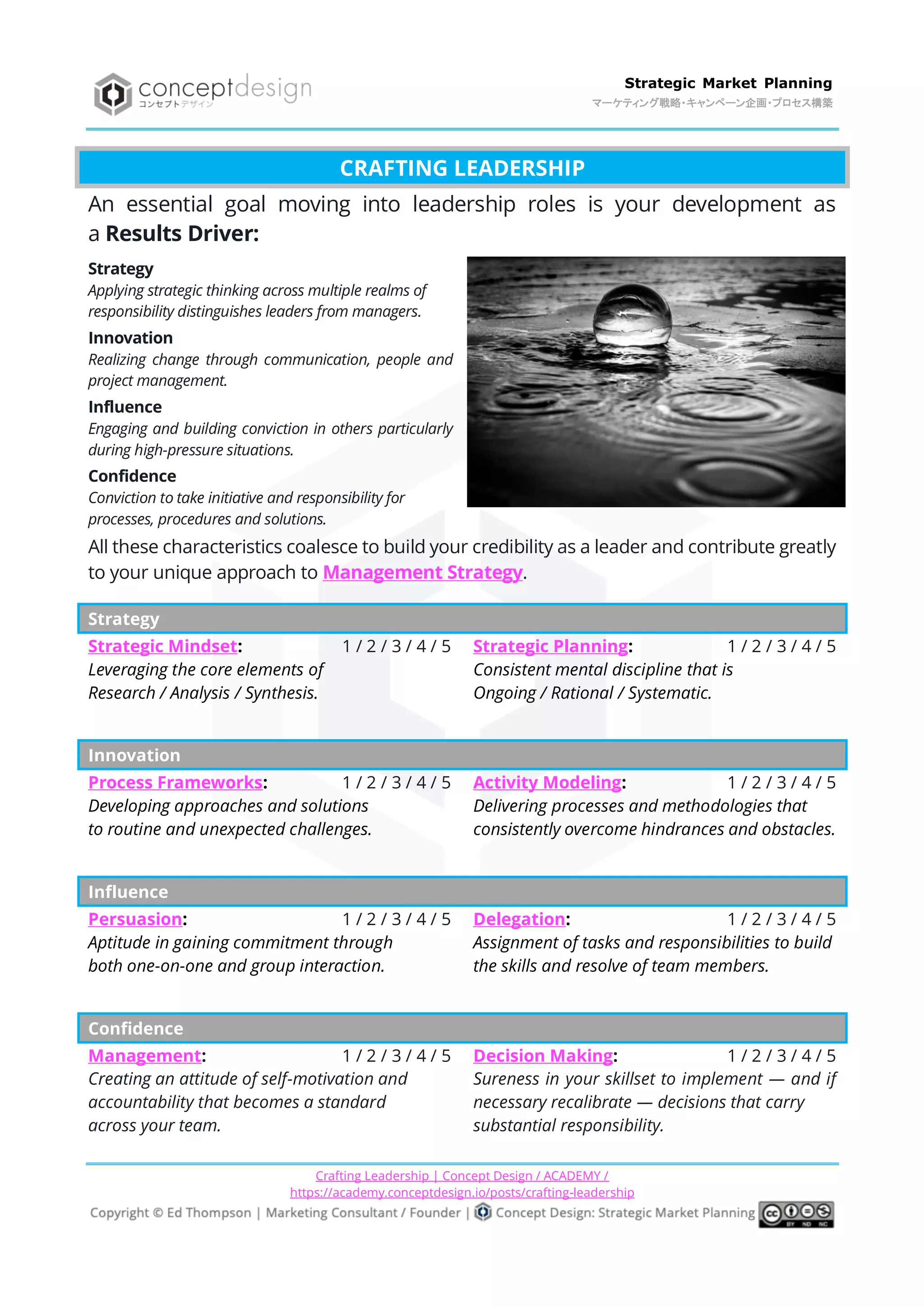 CRAFTING LEADERSHIP (WORKSHEET) | PDF