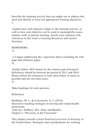 Crafting Meaningful and Measurable Learning ObjectivesLearning o.docx