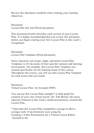 Crafting Meaningful and Measurable Learning ObjectivesLearning o.docx