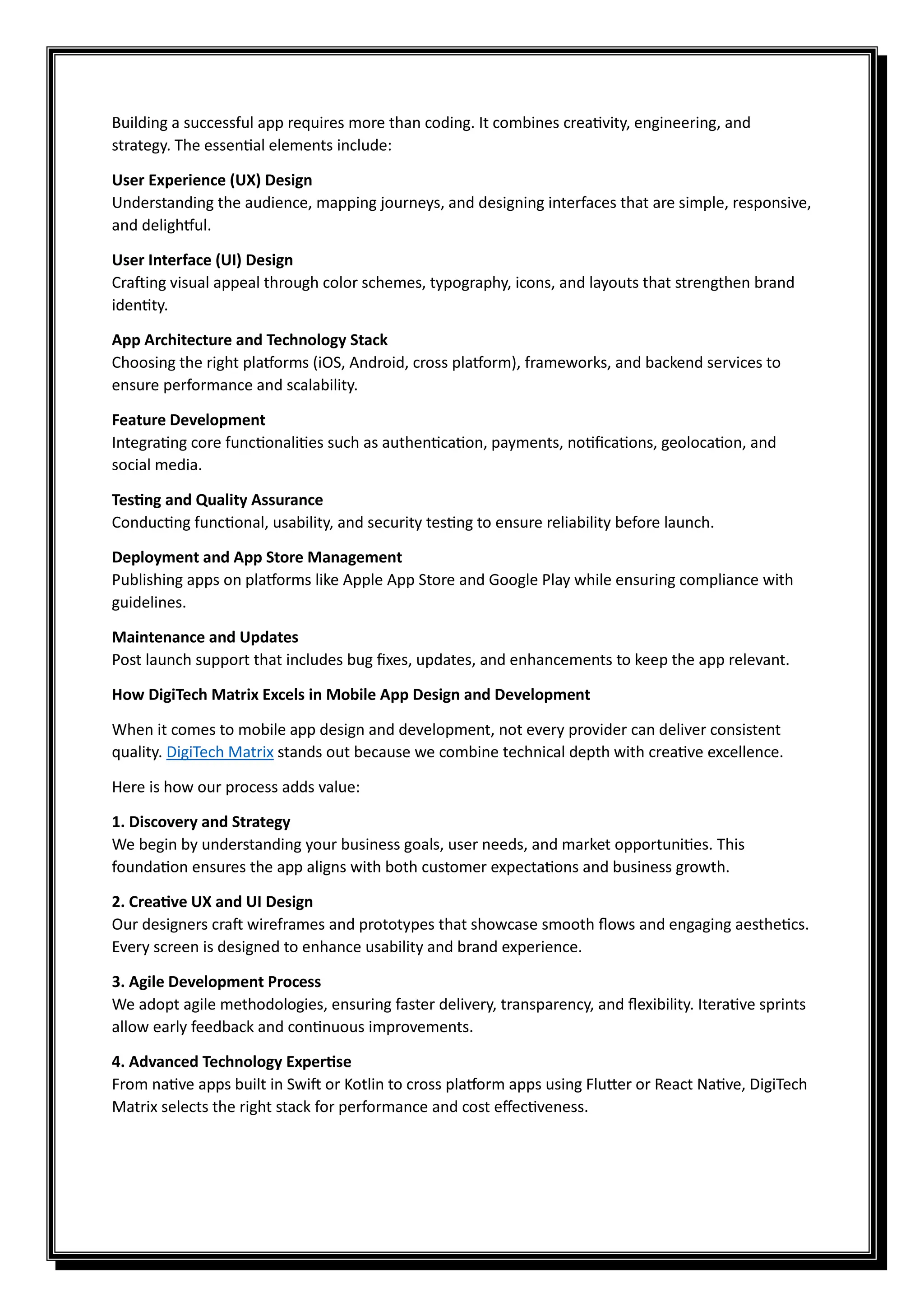 Crafting Success With Mobile App Design and Development | PDF