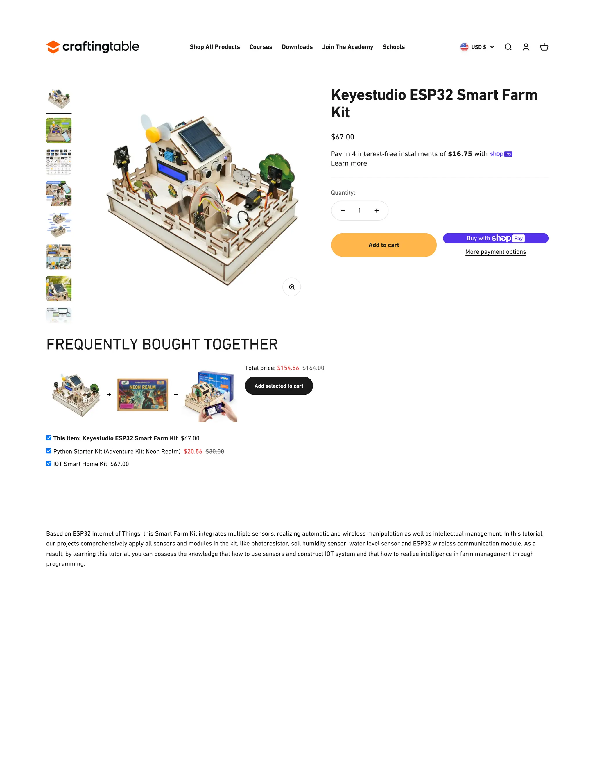 Keyestudio ESP32 Smart Farm Kit | CraftingTable | PDF