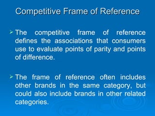 Crafting the brand positioning | PPT