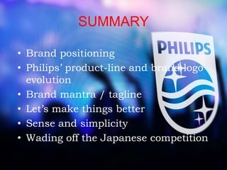 Crafting the brand positioning philips | PPTX