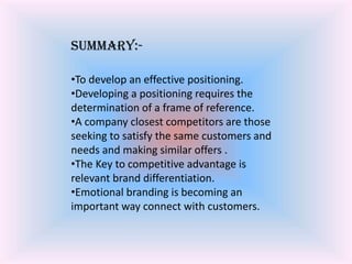 Crafting the brand positioning Kotler | PPTX