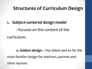 Crafting the curriculum | PPT