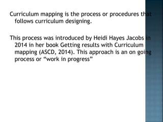 Crafting the curriculum | PPTX