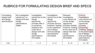 Crafting the problem situation, design brief and specifications | PPT
