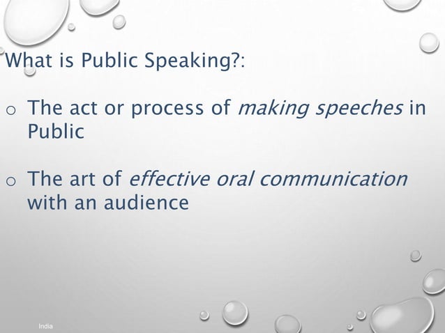 Crafting the speech | PPT
