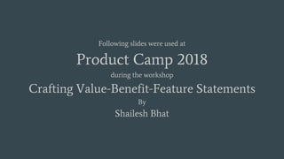 Crafting value-benefit-feature statements | PPTX | Advertising Industry ...