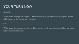 Crafting value-benefit-feature statements | PPTX | Advertising Industry ...