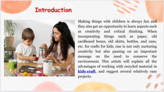 Crafting with Recycled Materials: Teaching Sustainability and ...