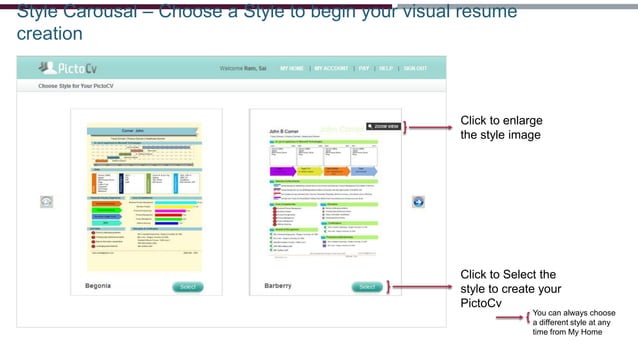Crafting your first visual resume with picto cv | PPT